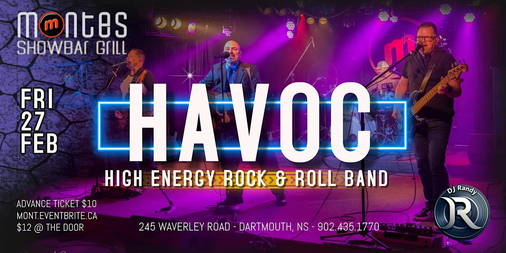 HAVOC Band @ Monte's | Events in Halifax and HRM
